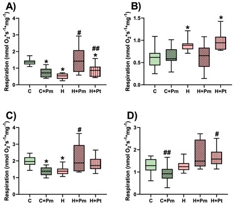 Coupled Mitochondrial Respiration Parameters During Oxidative