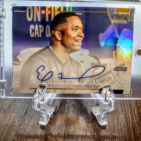 2022 Topps Stadium Club Chrome Eloy Jimenez Auto Autograph Orange 50📈⚾