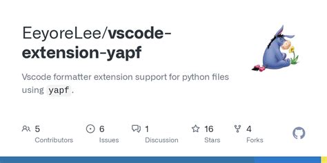 Github Eeyoreleevscode Extension Yapf Vscode Formatter Extension Support For Python Files