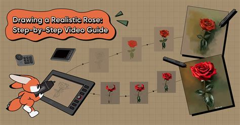 How To Draw A Beautiful Rose Flower Step By Step Easy Step By Step