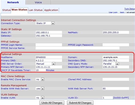 Basic And Advanced Optional Settings On Spa8000 Phone Adapter Cisco