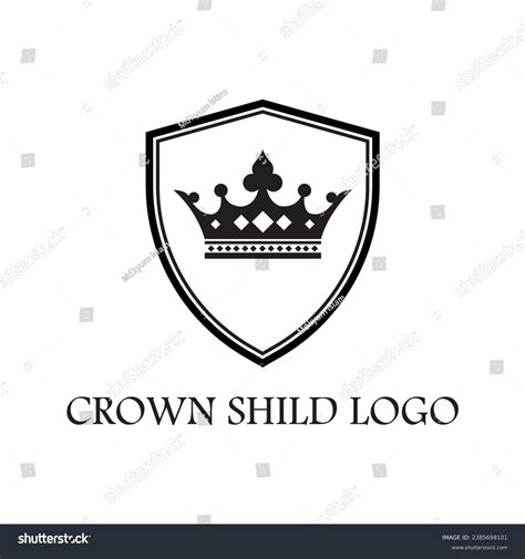 Crown Shild Logo Design Creative Logo Stock Vector Royalty Free