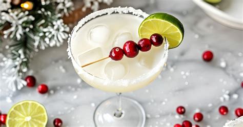 Easy White Christmas Margarita Recipe Insanely Good
