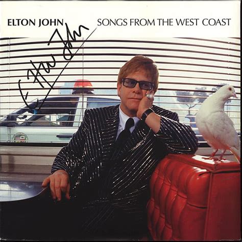 Elton John Album Autographed Collectible