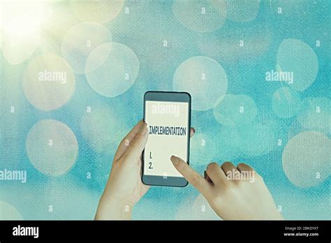 Handwriting Text Implementation Conceptual Photo The Process Of Making