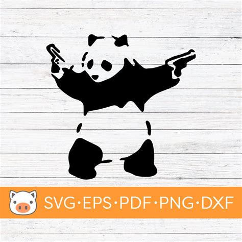 Banksy Panda Svg Digital Download File Graffiti Svg Vector Cut File
