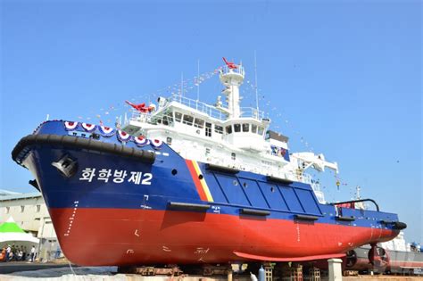 웹드로우 보도자료 — 우리 기술로 제작된 대한민국 최초 화학방제함 2척 건조 웹드로우