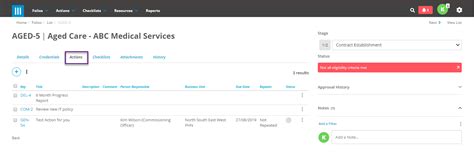 How Do I Link An Action To A Folio Contract Risk Or Incident