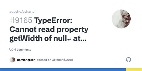 TypeError Cannot Read Property GetWidth Of Null At ZRender GetWidth