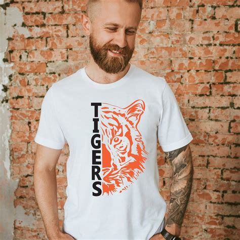 Tigers Shirt Animals Tshirt Tiger Face T Shirt Animal Etsy