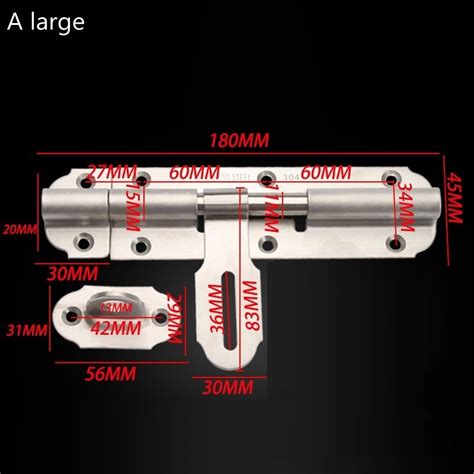 Slide Bolt Gate Latch Safety Door Lock With Padloc Vicedeal