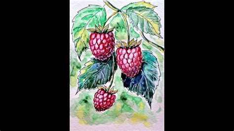 Заключительный день нашего Бесплатного марафона рисуем картину «Сладкая малина Больше в