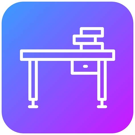 Premium Vector Desk Vector Illustration