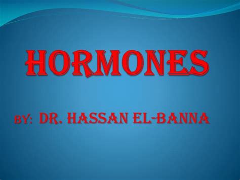 Ppt Hormones Powerpoint Presentation Free Download Id2274621