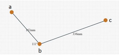 Javascript How To Find Third Point With Given Angle And Distance Stack Overflow