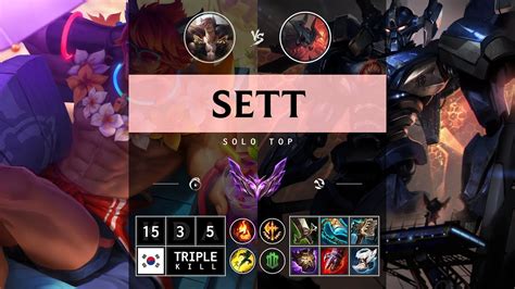 Sett Top Vs Aatrox KR Master Patch YouTube