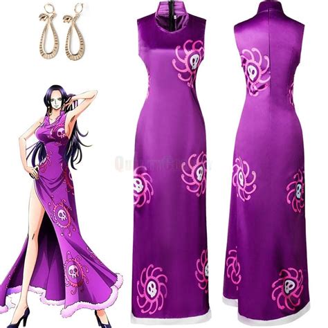 One Piece Boa·hancock Purple Dress Cosplay Costume Hqcosplay