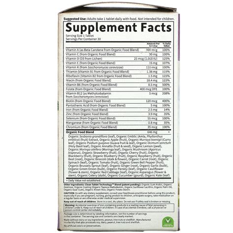 Garden Of Life Mykind Organics Womens Once Daily Multivitamin 30
