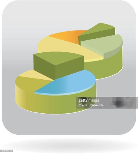 Two Multicolored Pie Graphs With Segments Icon High Res Vector Graphic