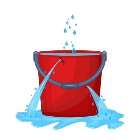 20 Leaky Bucket White Background Stock Illustrations Royalty Free