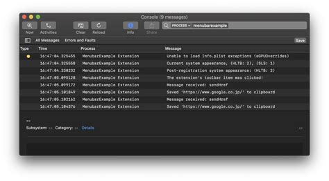 Github Horimislimesafari Extension Menubar Example Demonstrates How