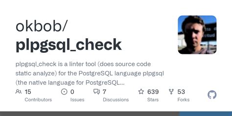 Github Okbobplpgsqlcheck Plpgsqlcheck Is A Linter Tool Does