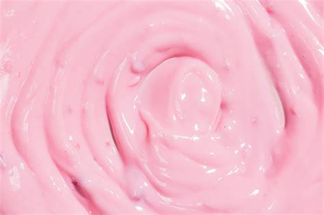 Premium Photo Texture Strawberry Macro Yogurtstrawberry Frozen Yogurt
