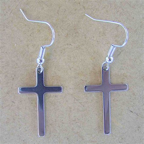 Plain Cross The Unusual Earring Co