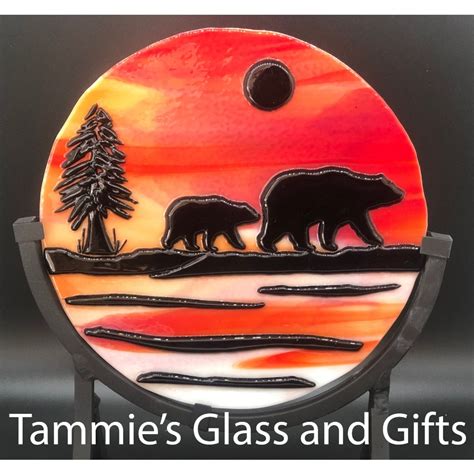 Black Bear Precut Glass Shape Coe 90 Fuse Muse Fused Glass