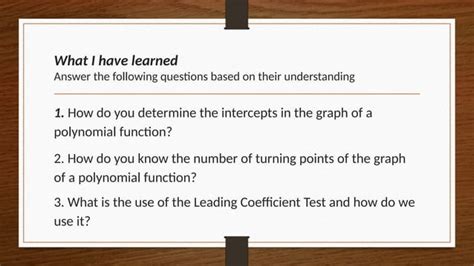 G10 Math Q2 Week 1 Graph Of Polynomial Functions Pptx