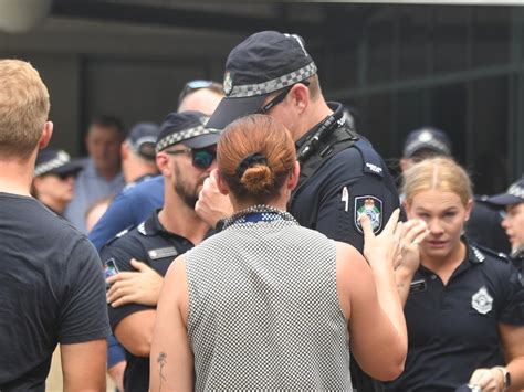 Townsville Police Gather For Memorial Honouring Two Colleagues Who Were