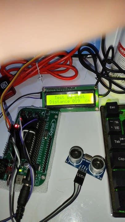 Pic16f887 Ultra Sound Sonic Sensor Lcd162 I2c Youtube