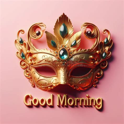 Carnival Mask Illustration Fashion Photo Typography Stock