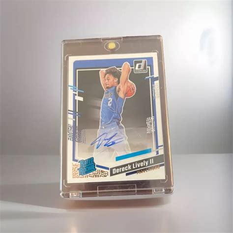 2023 24 DONRUSS DERECK Lively Ii Rated Rookie Auto Sp Rc EUR 73 34