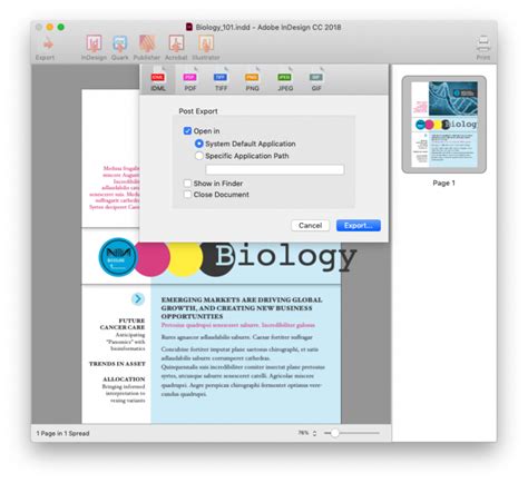 Make Idml Files From Indesign Files Without Creative Cloud On Macos