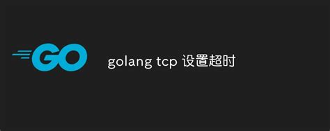 golang tcp 설정 시간 초과 golang php cn