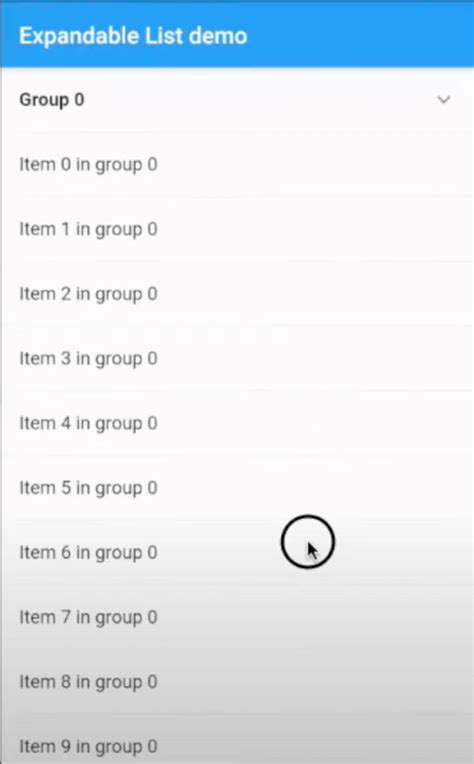 Expandable Group Package In List Category Flutter Gems