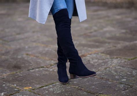 The Navy Knee High Boots Outfit Raindrops Of Sapphire
