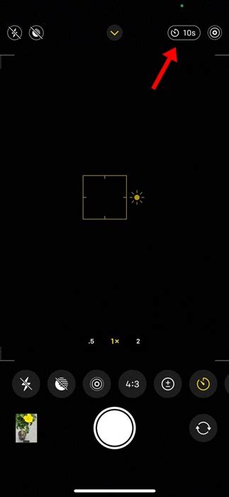 How To Set Timer On IPhone S Camera