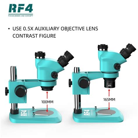 Rf4 Trinocular Microscope Double Arm Boom Stand Rf 7050 Tvw Phoneparts