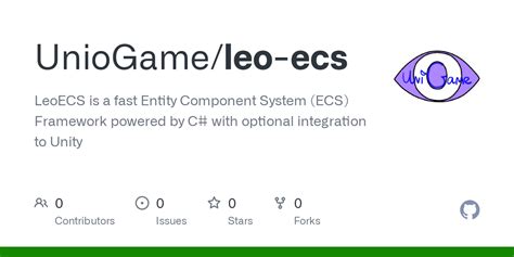 Github Uniogameleo Ecs Leoecs Is A Fast Entity Component System Ecs Framework Powered By