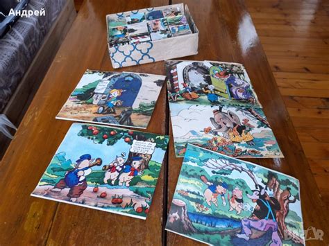 Стара детска игра с кубчета 4 в Антикварни и старинни предмети в гр