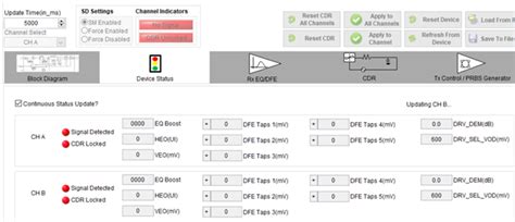 DS DF Retimer Not Detecting Signal And CDR Not Locking Interface Forum Interface TI