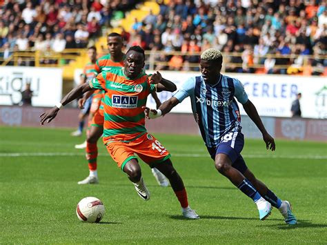 Corendon Alanyaspor Yukatel Adana Demirspor maçı 3 3 eşitlikle tamamlandı