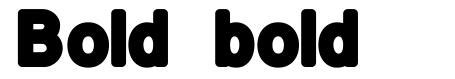 Bold Bold Font By Intellecta Design FontRiver