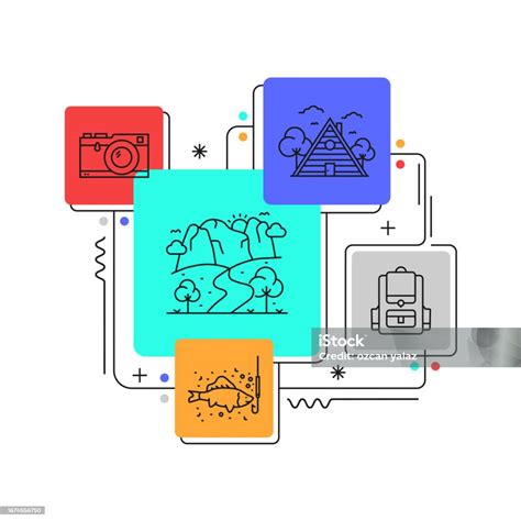 야외 및 캠핑 관련 벡터 배너 디자인 개념입니다 글로벌 Multisphere 즉시 사용 가능한 템플릿입니다 웹 배너 웹 사이트 헤더 잡지 모바일 응용 프로그램 등 현대적인