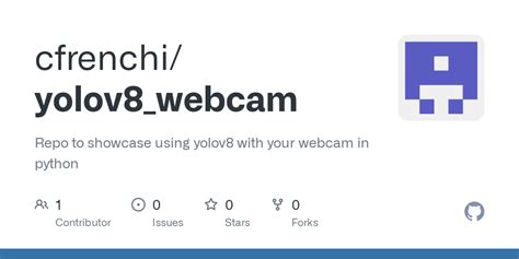 Github Cfrenchi Yolov Webcam Repo To Showcase Using Yolov With
