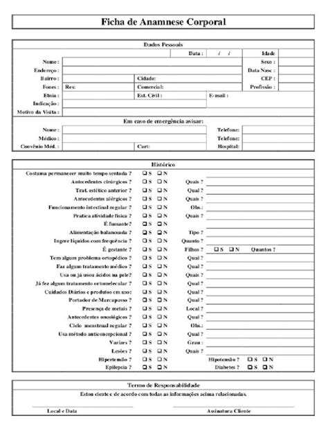 Anamnese Massoterapia Pdf