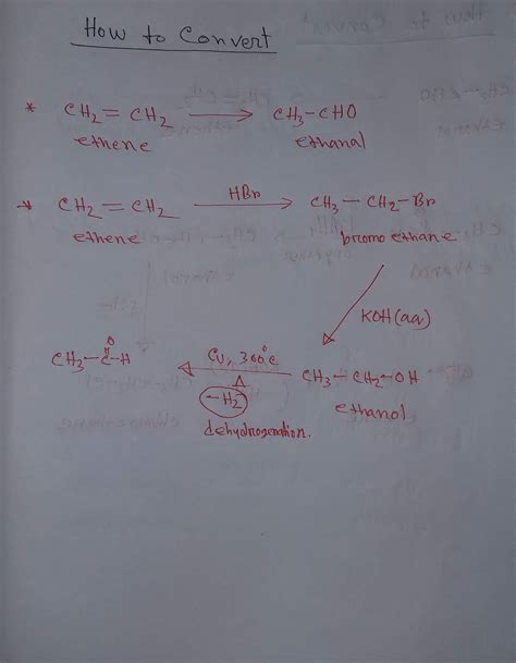 How To Convert Ethene To Ethanal