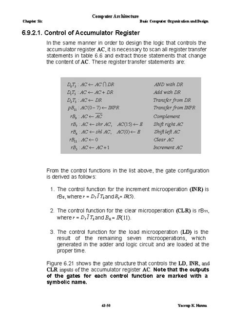 Computer Architecture Chapter Six Basic Computer Organization And